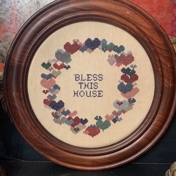 Bless This House Cross Stitch - Etsy