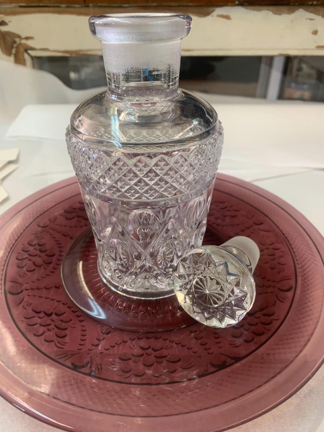 Mid Century Imperial Glass Cape Cod Pattern Small Decanter Whiskey ...