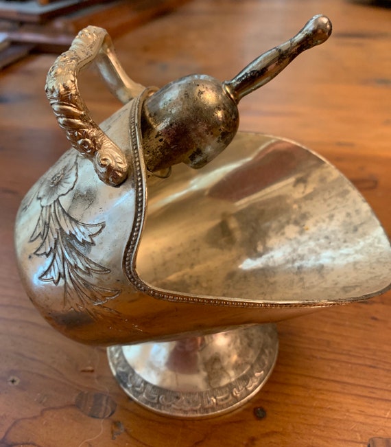 Vintage Silver Plate Victorian Style Sugar Scuttle - Etsy