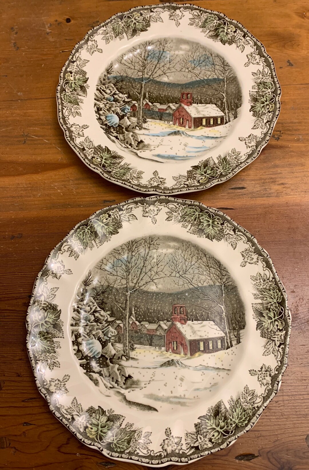 2 Johnson Brothers Friendly Village Dinner Plates - Etsy