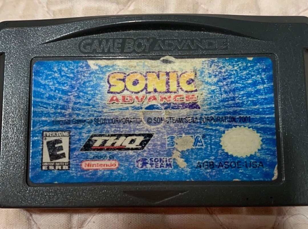 Vintage Nintendo Game Boy Sonic Working Advance Game Cartridge for Game ...