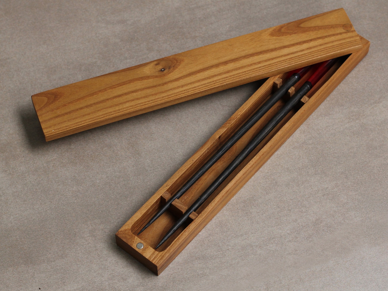 Chopsticks Set With Case - Wild Olive Wooden Box, Wooden Chopsticks ...