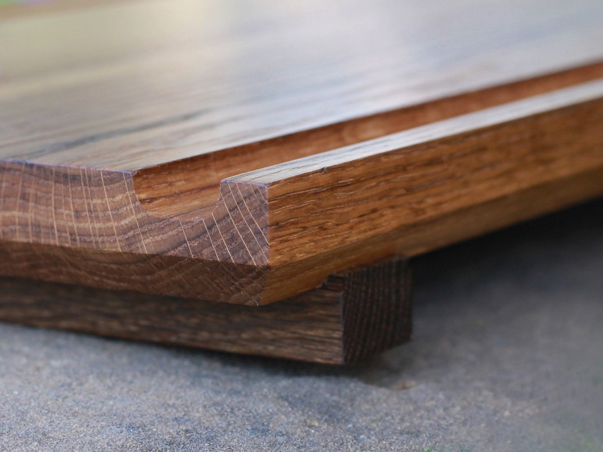 Oak Sushi Board for Couples - Oak Wood, Sushi Tray With Groove for ...