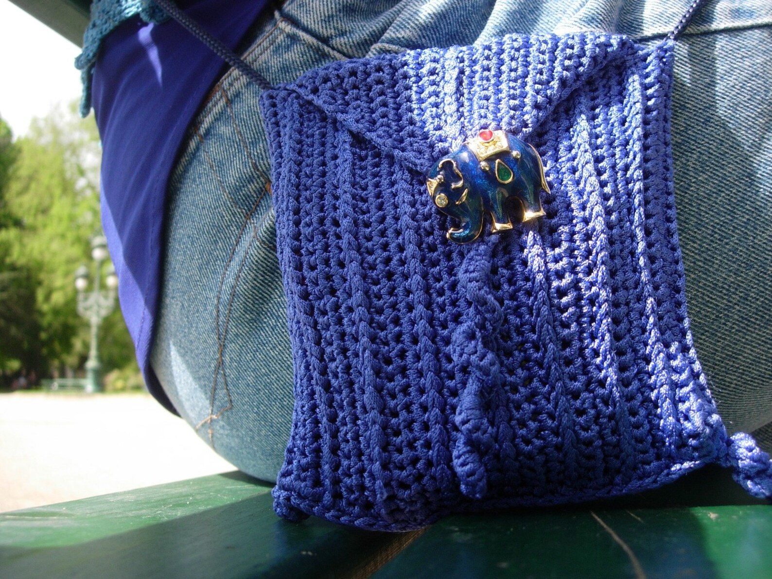 Blue Tendrils a Purse Crochet Pattern - Etsy