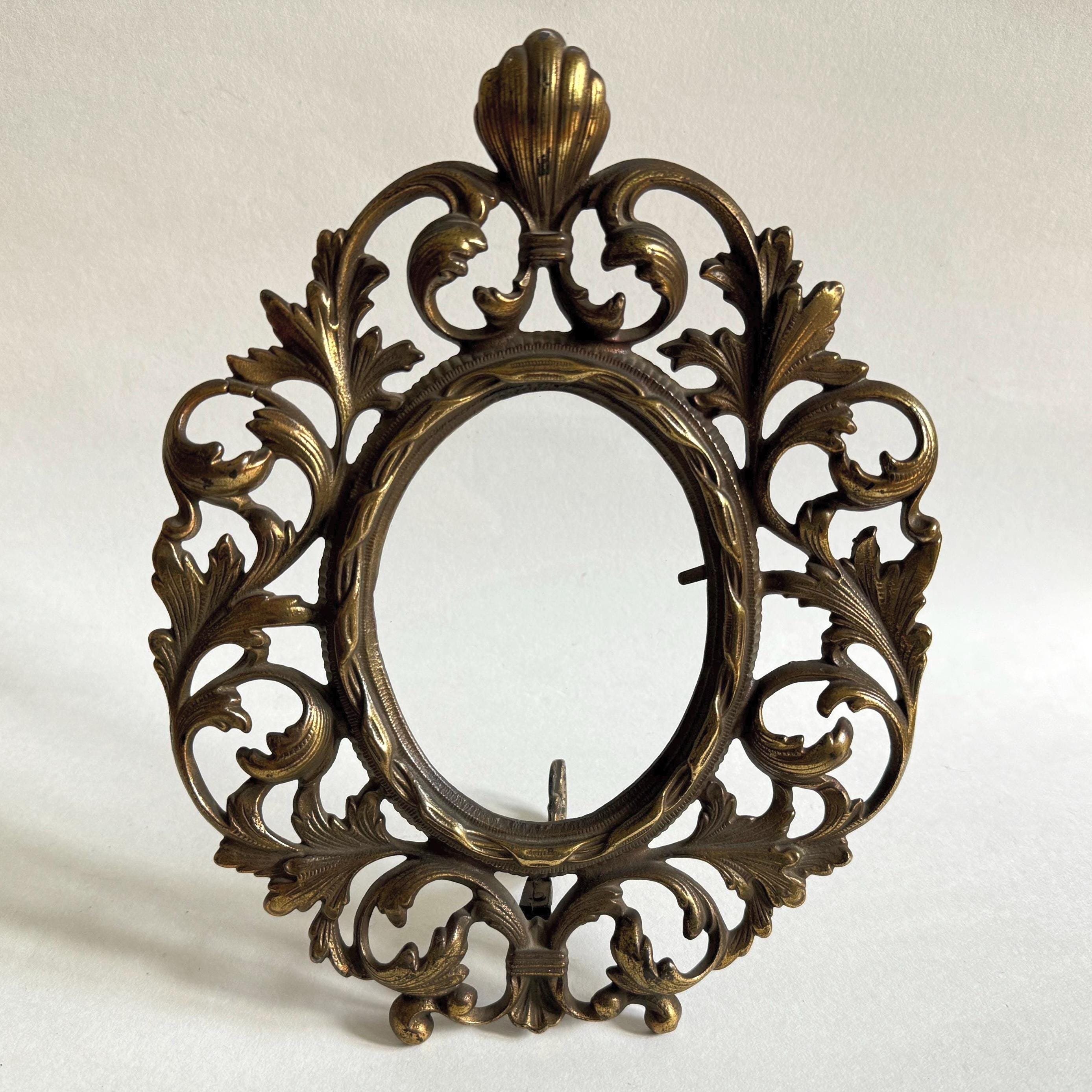 Vintage Ornate Rococo Cast Iron Picture Frame With Bronze Finish - Etsy