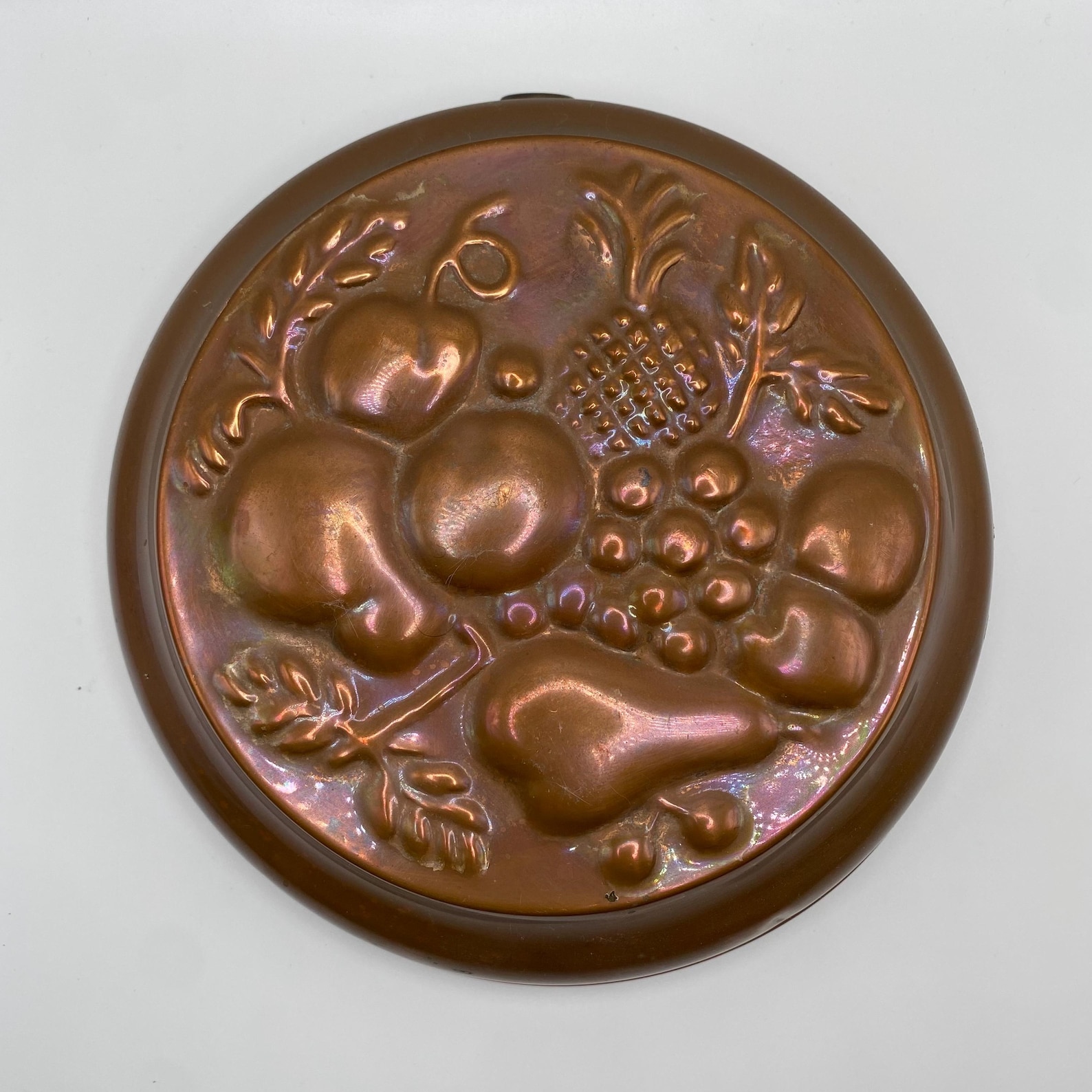 Round Copper Food Mold - Fruit Motif Wall Hanging - Etsy