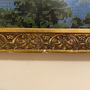 Lakeside Scene Framed Needlepoint - Etsy