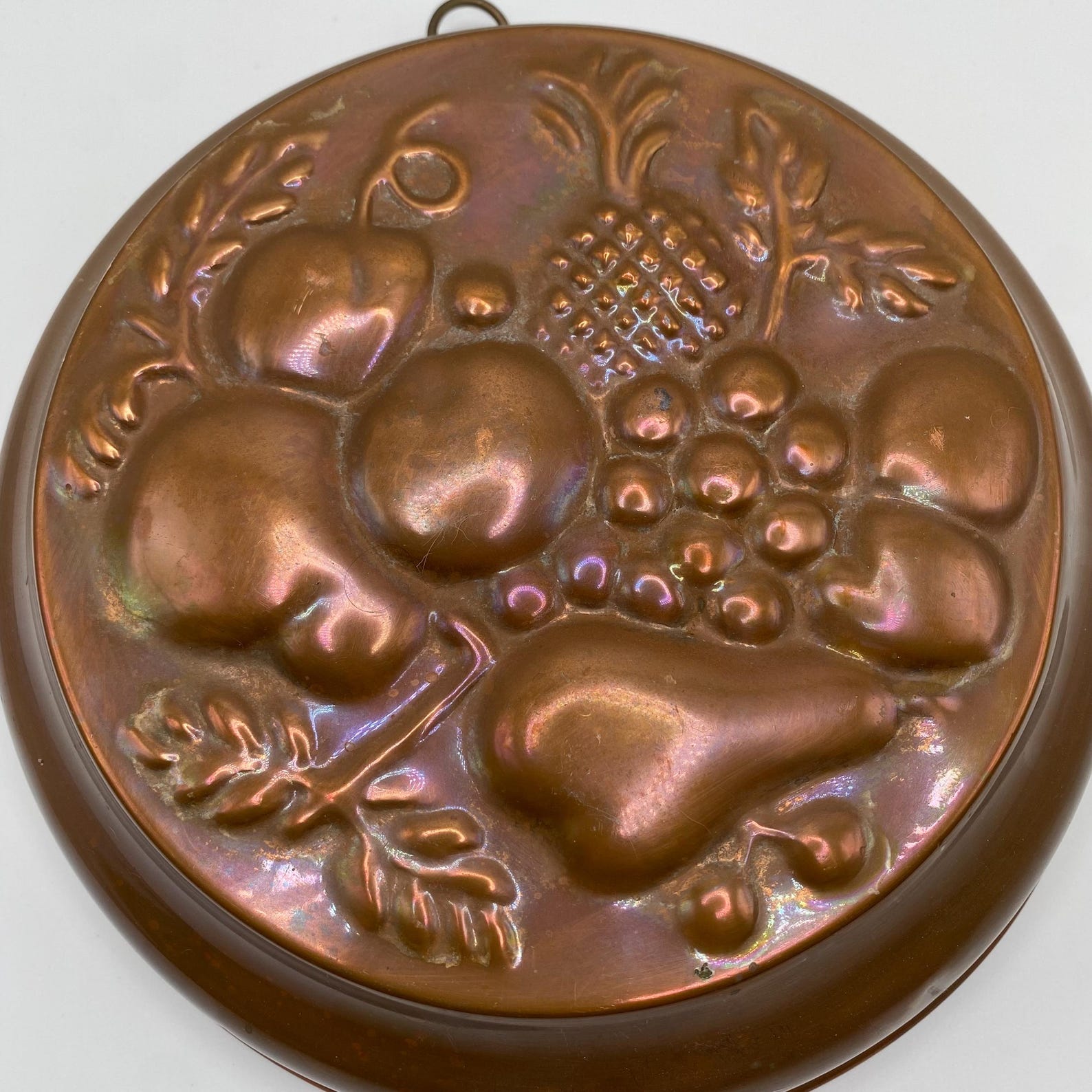 Round Copper Food Mold - Fruit Motif Wall Hanging - Etsy