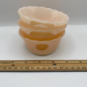 Fire King Peach Lustre Baking Pan, 2 Swirl Baking Dishes, 3 Custard ...