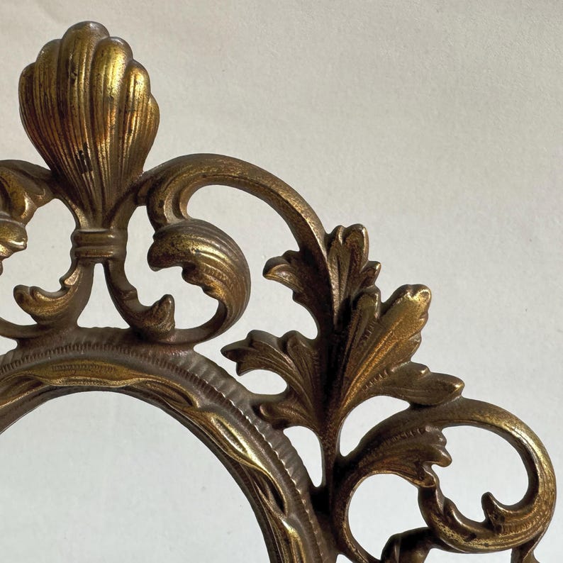 Vintage Ornate Rococo Cast Iron Picture Frame With Bronze Finish - Etsy