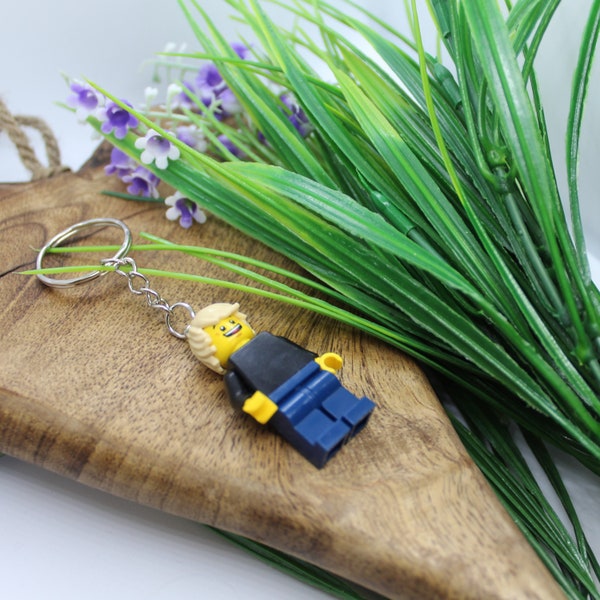 Custom Legos Minifigure Keychain - Etsy