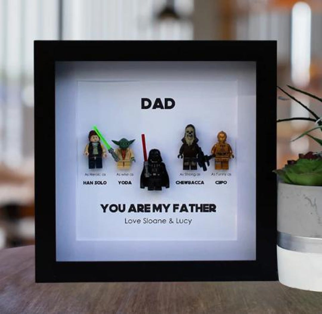 Personalised Star Wars LEGO® Minifigure Frame, Personalised Star Wars ...
