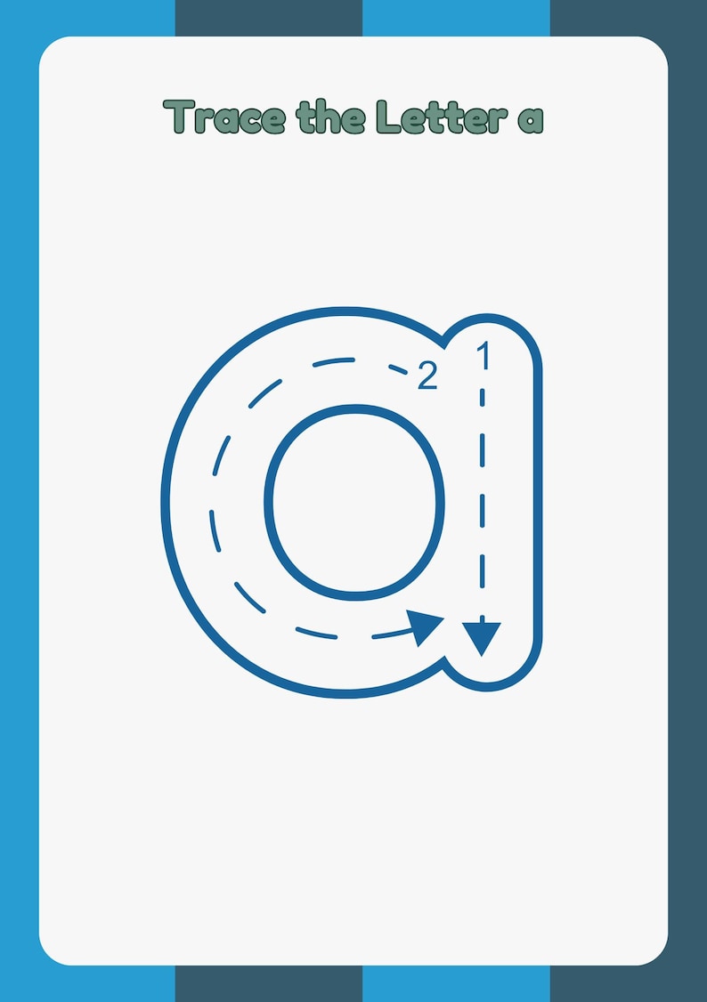 My ABC Booklet Alphabet Tracing Workbook - Etsy