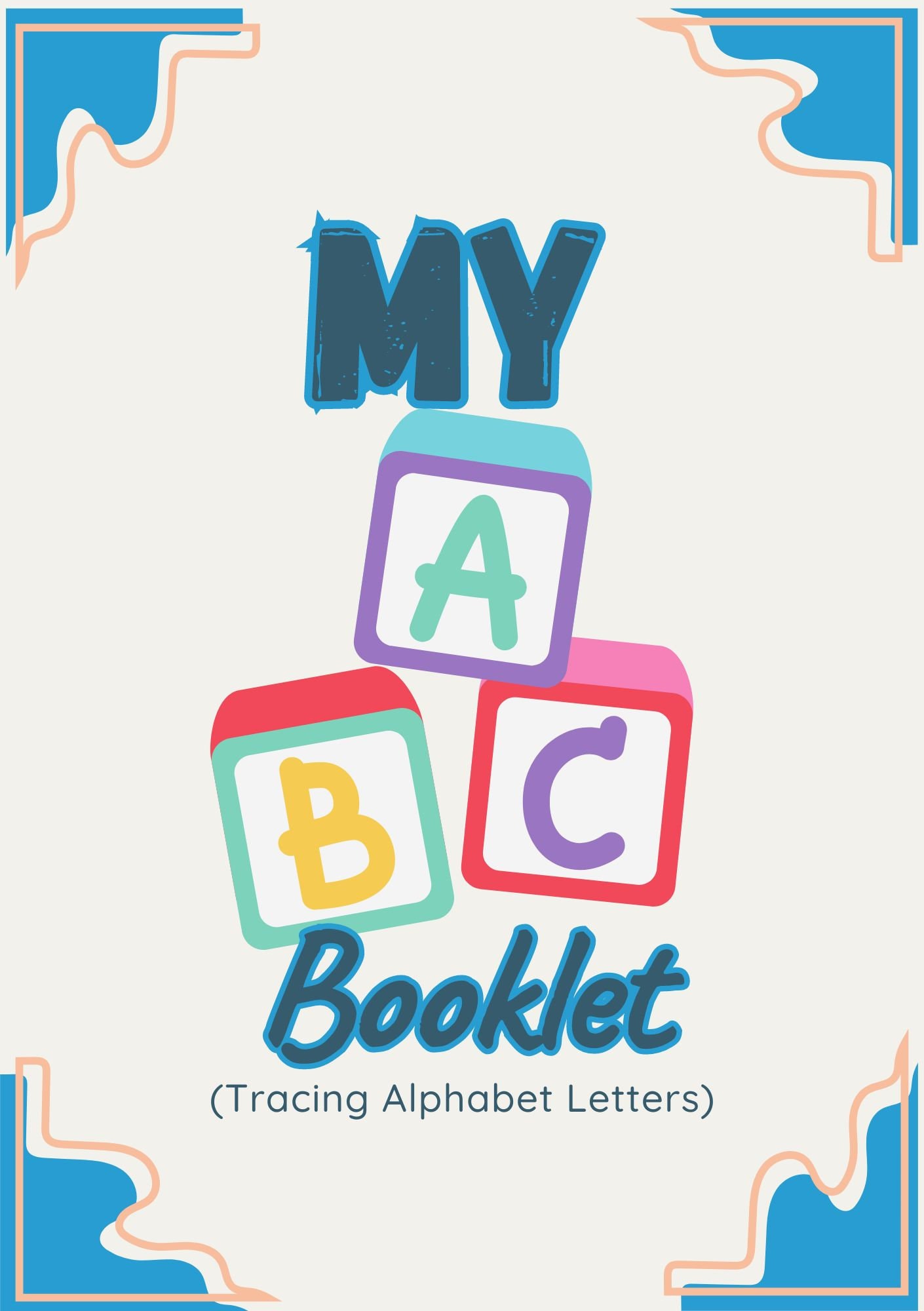 My ABC Booklet Alphabet Tracing Workbook - Etsy