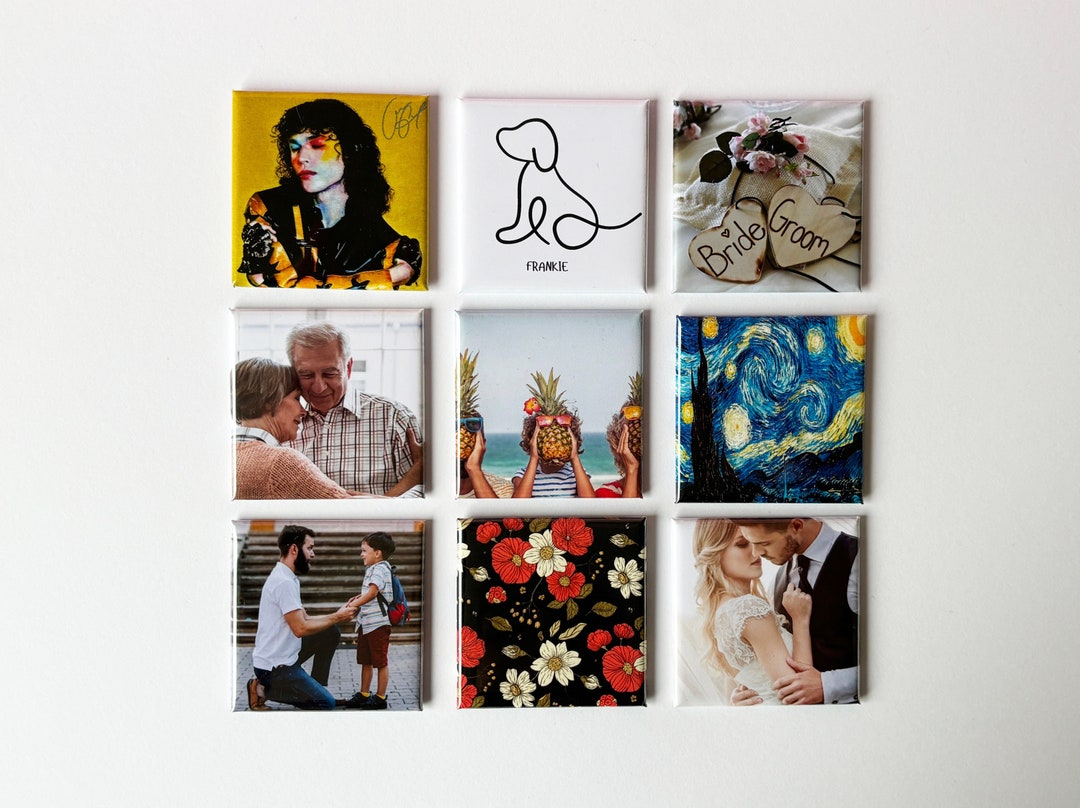 Custom Photo Magnet Personalized Gift Special Occasion Square Photo ...