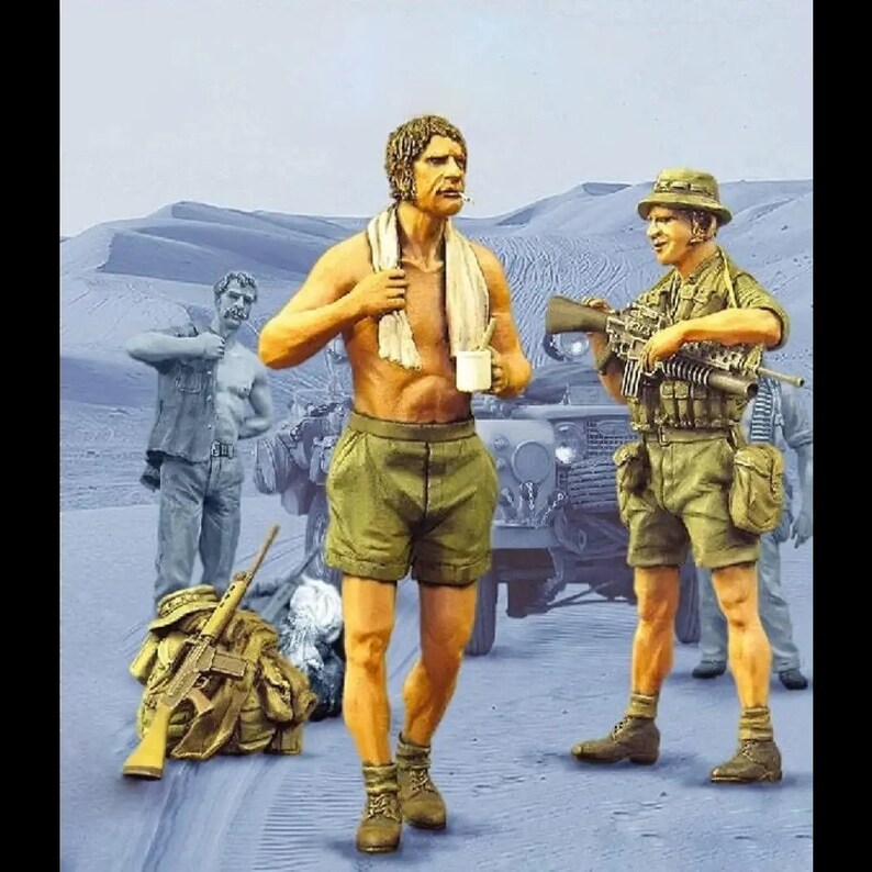 1/35 2pcs Resin Figure Model Kit British Soldiers SAS Dhofar Rebellion ...