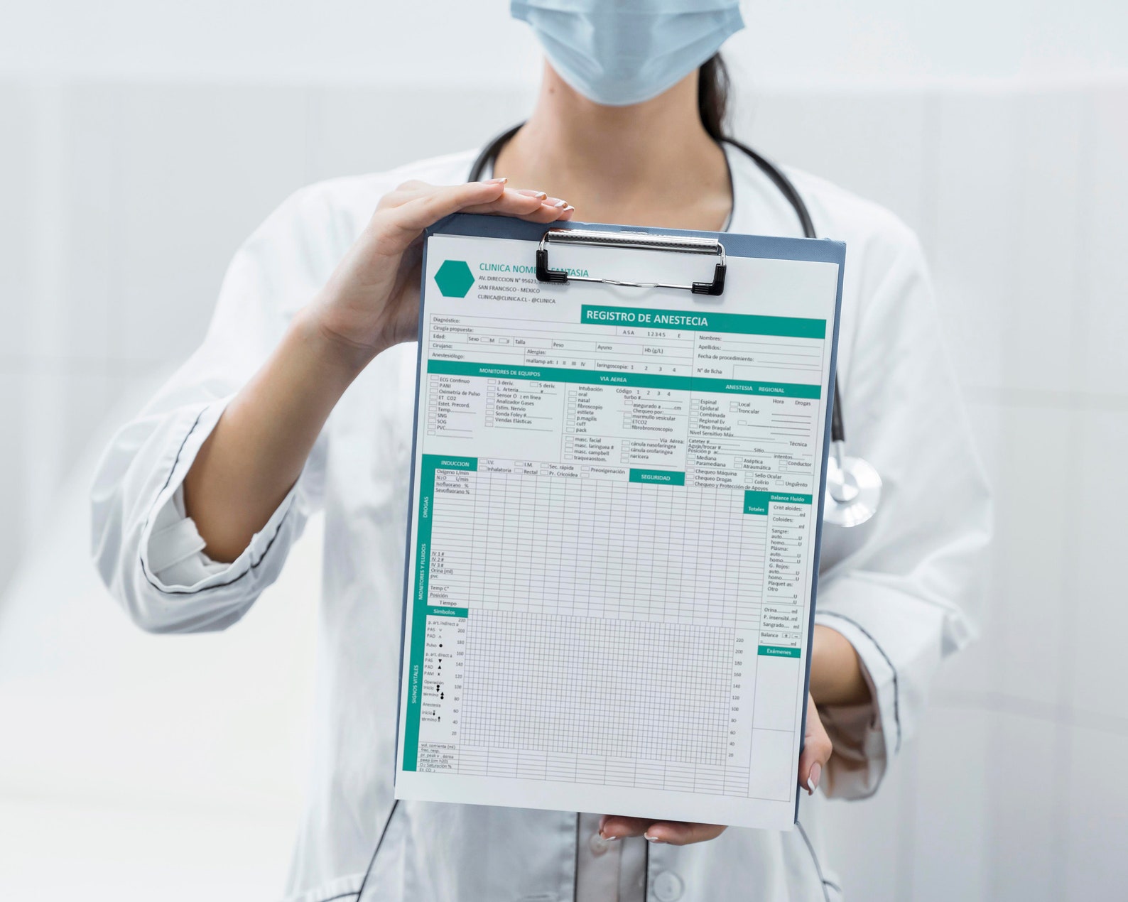 Anesthesia Record Template, Canva Anesthesia Template, Canva Anesthesia ...