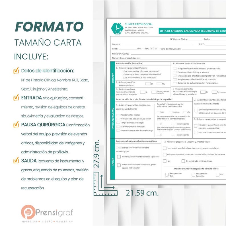 Surgery Safety Checklist Template (canva), Operating Room Entry, Pause ...