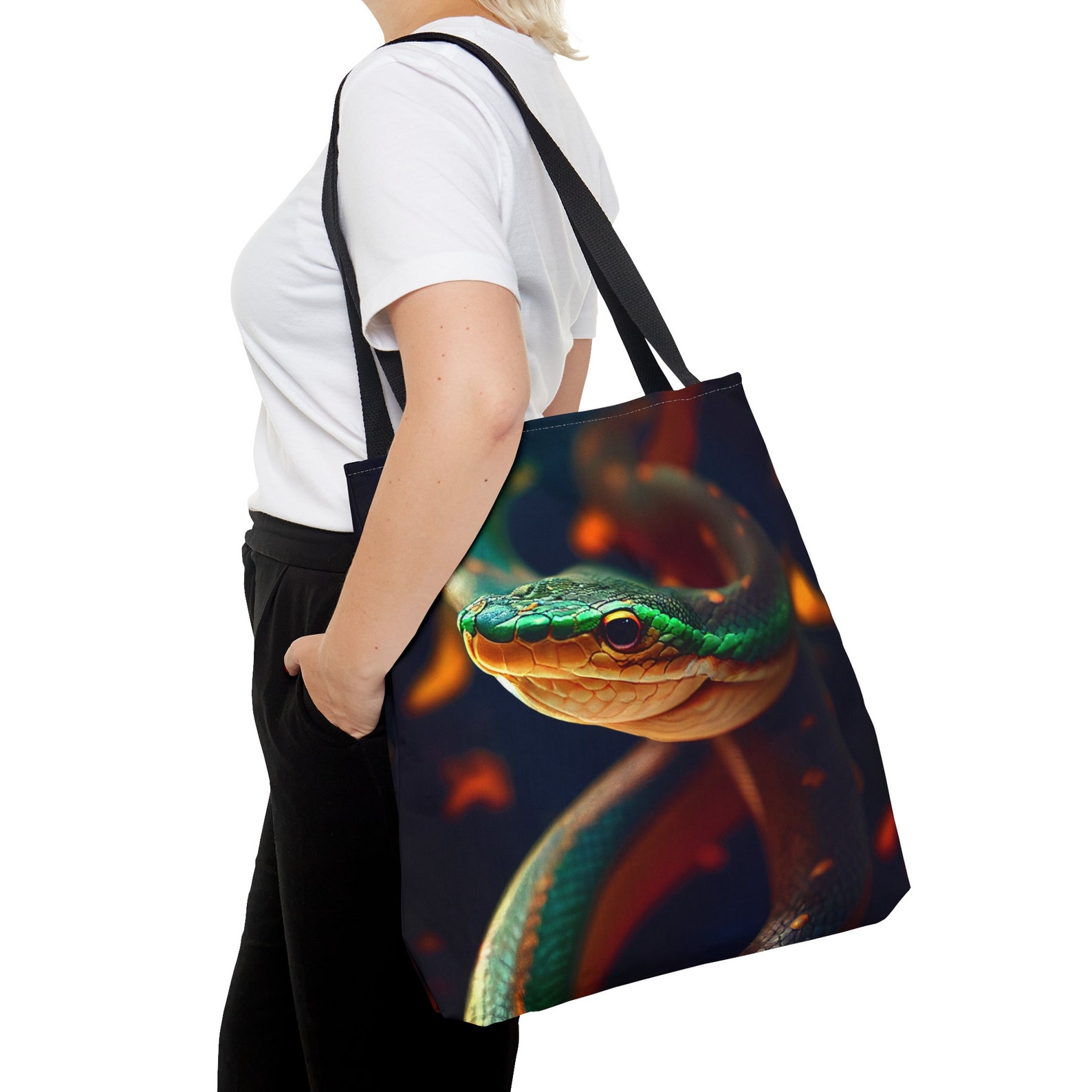 Cosmic Animal 'snake' Tote Bag - Large Medium Small - Art Bag - Oracle ...