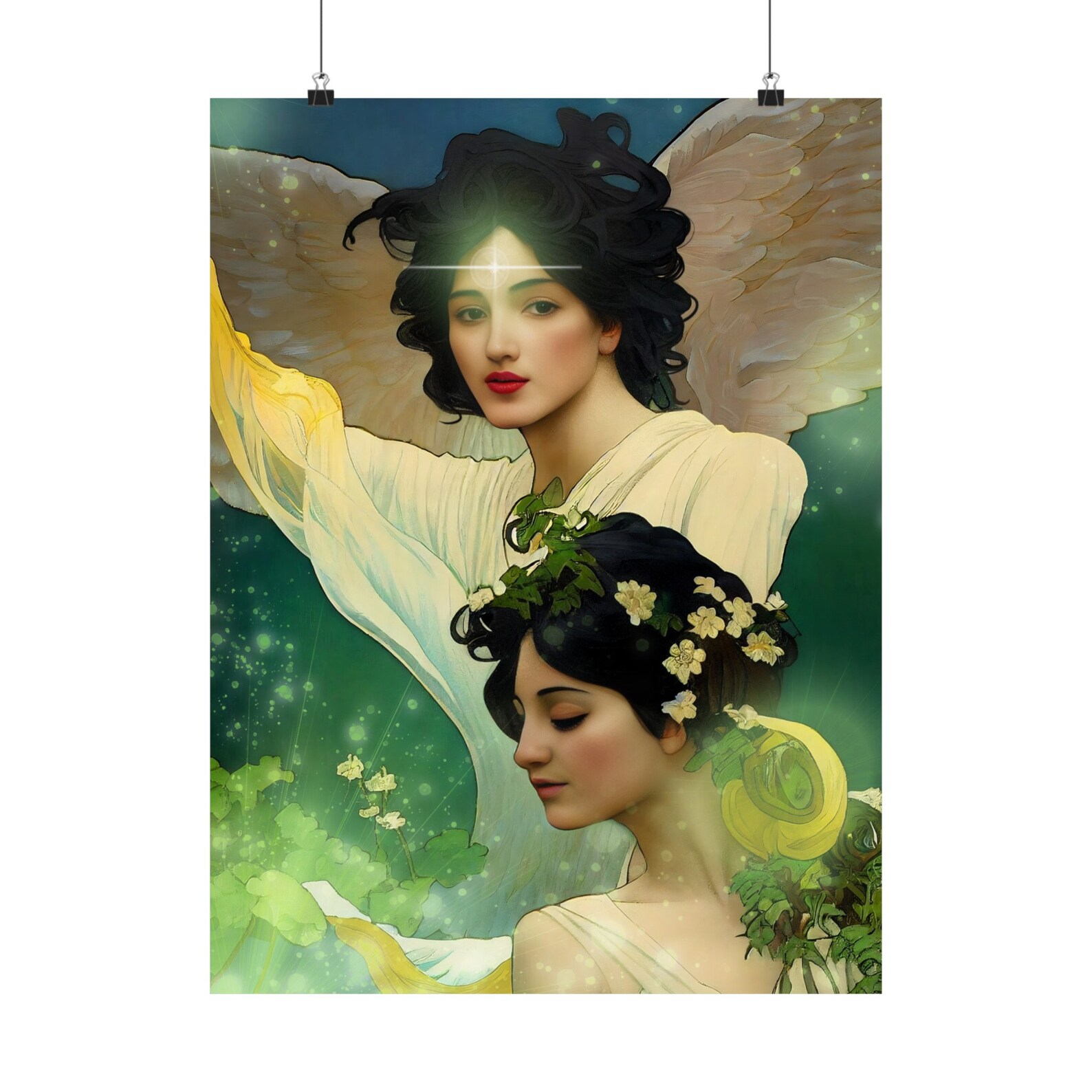 Jeliel Poster Print - Guardian Angel Art Print - Multiple Sizes ...