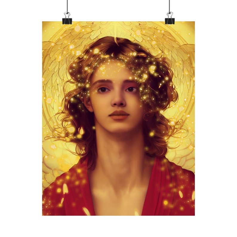 The Archangel Gabriel Poster Print - Guardian Angel Art Print ...