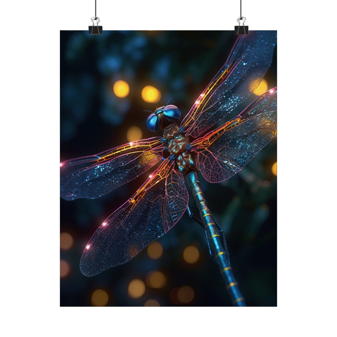 Cosmic Animal 'dragonfly' Poster Print - Oracle Card Series Art Print ...