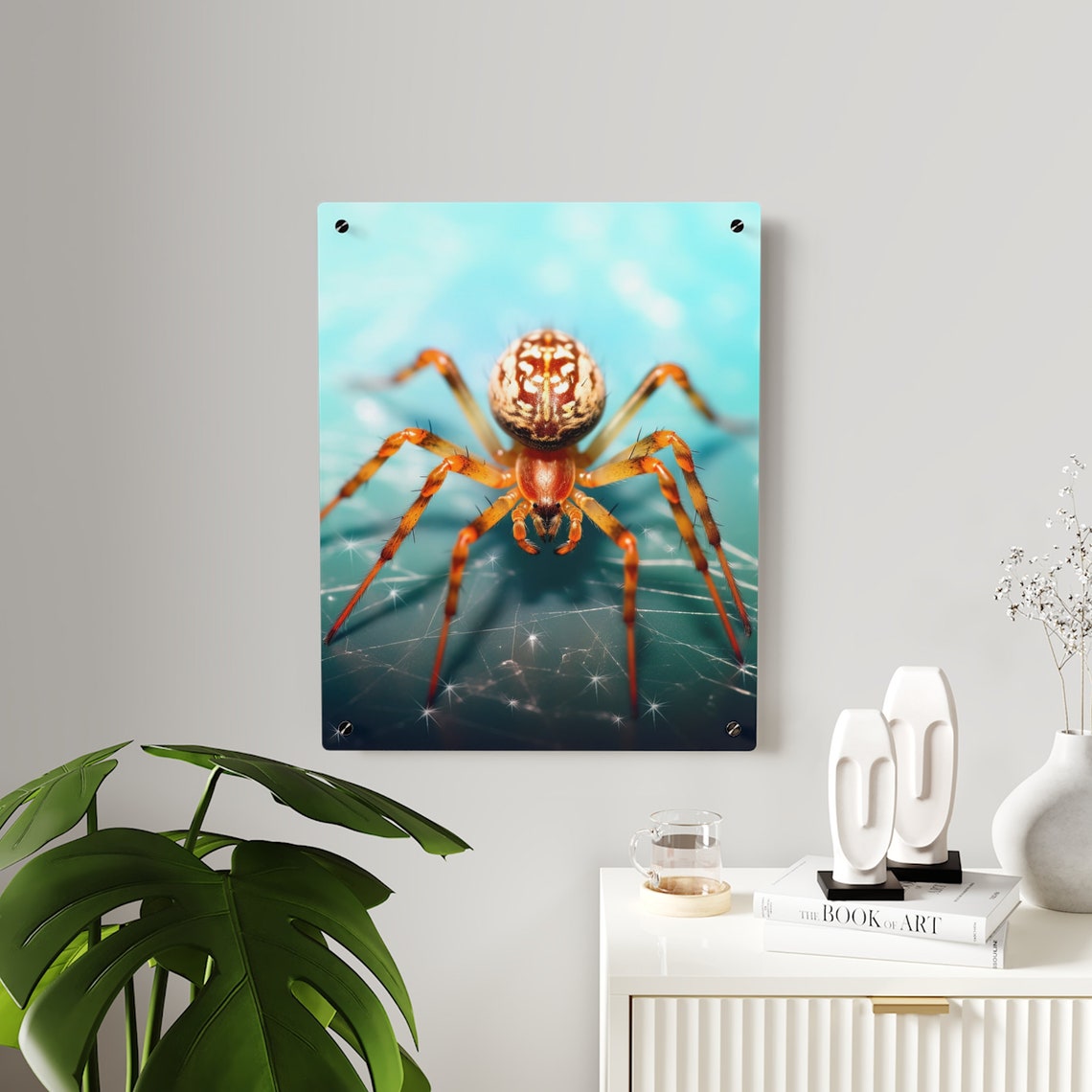 Cosmic Animal 'spider' Acrylic Wall Art Panel - Ready to Hang Acrylic ...