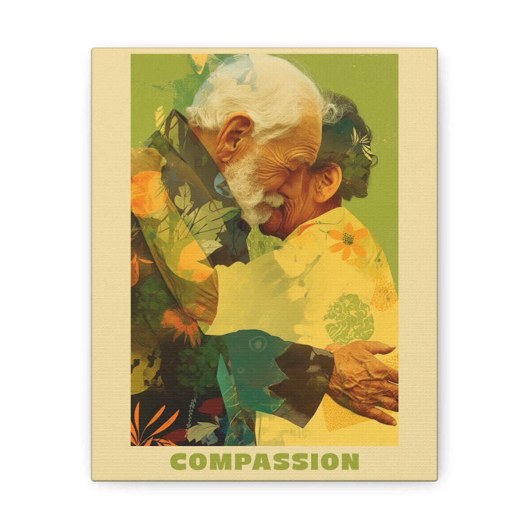 Compassion Museum Wrapped Titled Version Emotions Series Fine Art Print ...