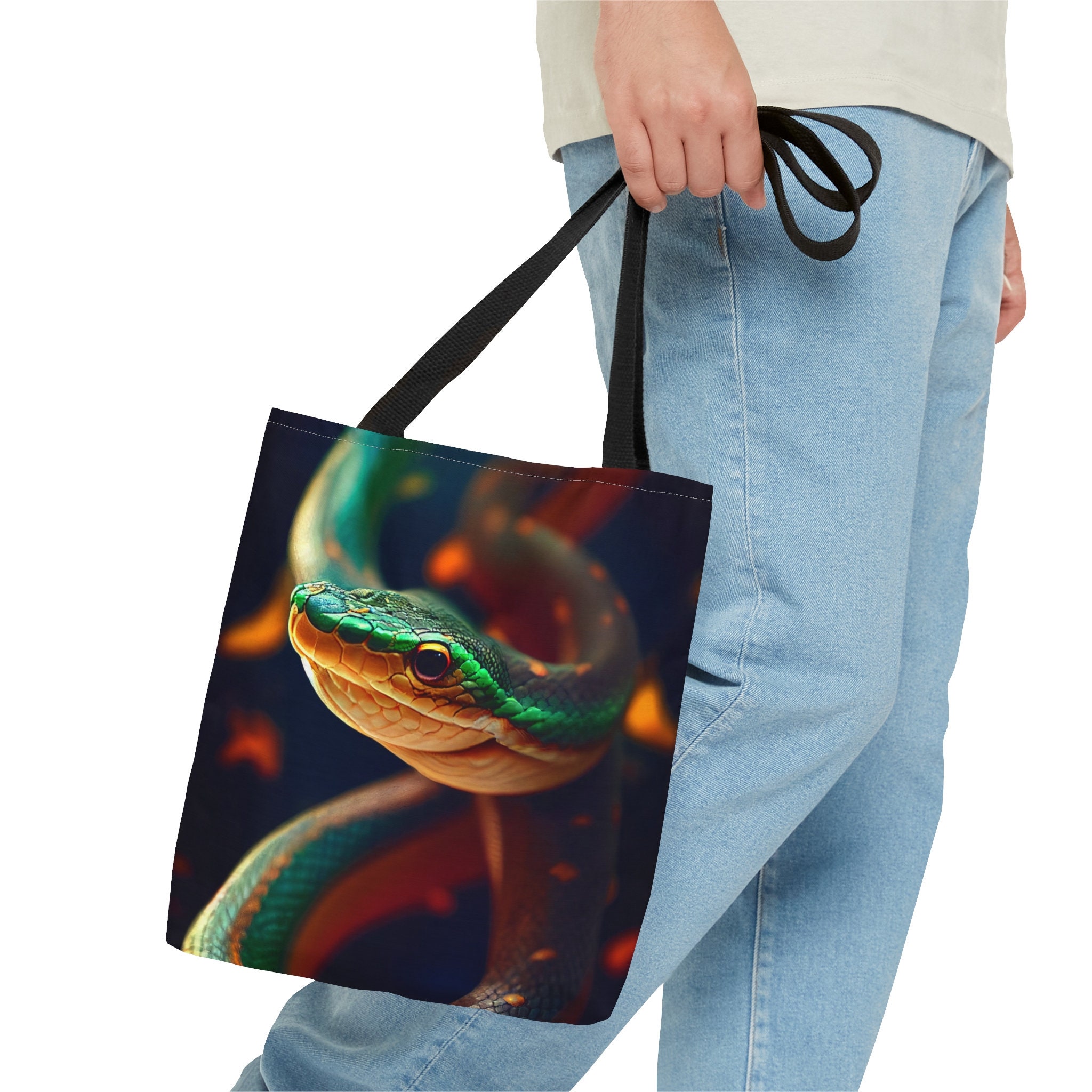 Cosmic Animal 'snake' Tote Bag - Large Medium Small - Art Bag - Oracle ...