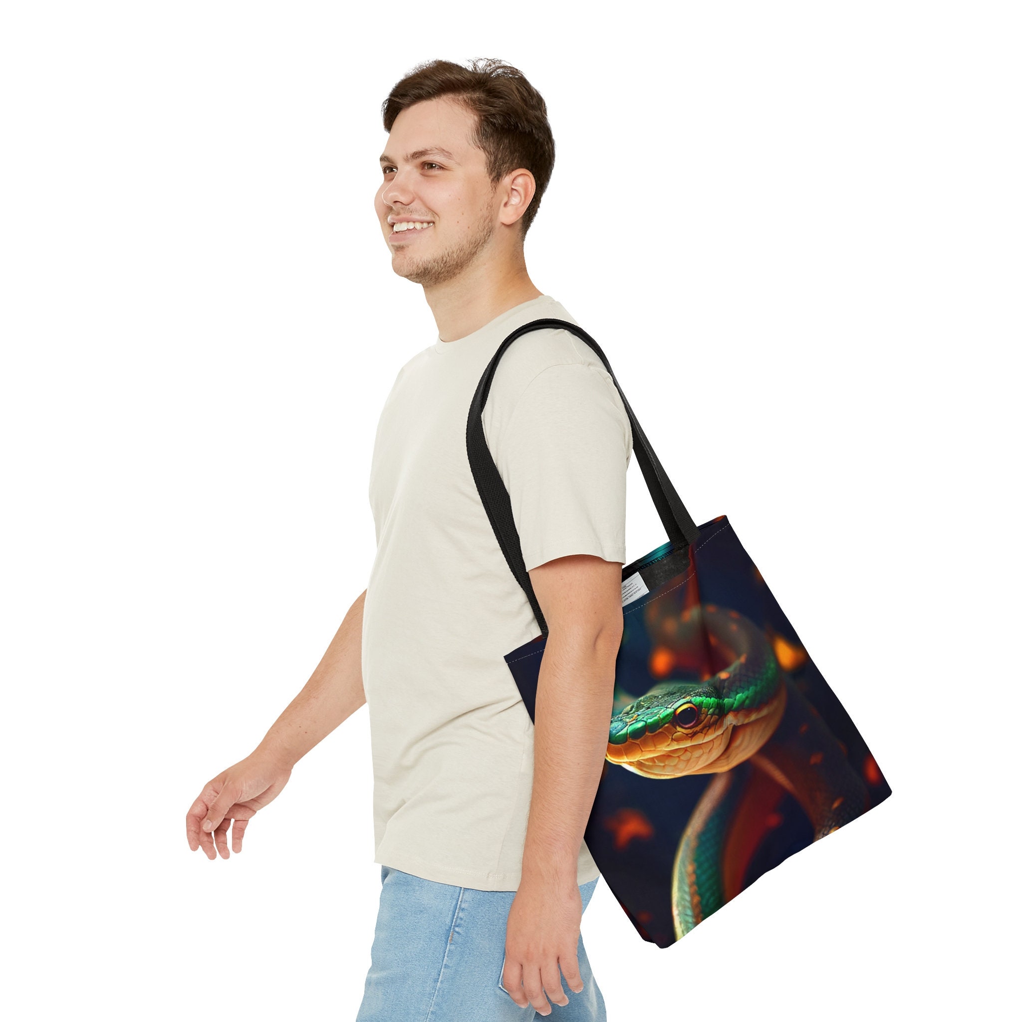 Cosmic Animal 'snake' Tote Bag - Large Medium Small - Art Bag - Oracle ...