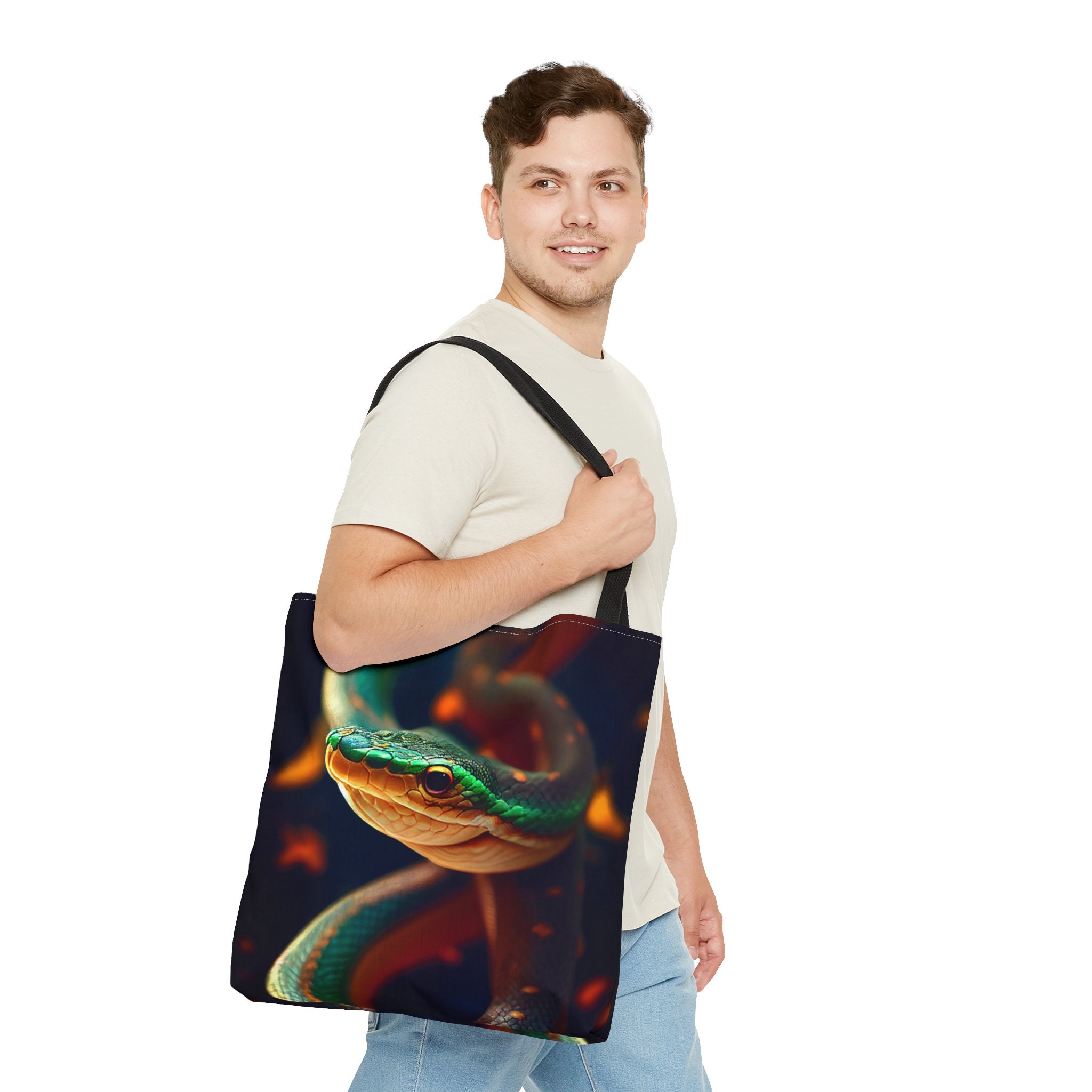 Cosmic Animal 'snake' Tote Bag - Large Medium Small - Art Bag - Oracle ...