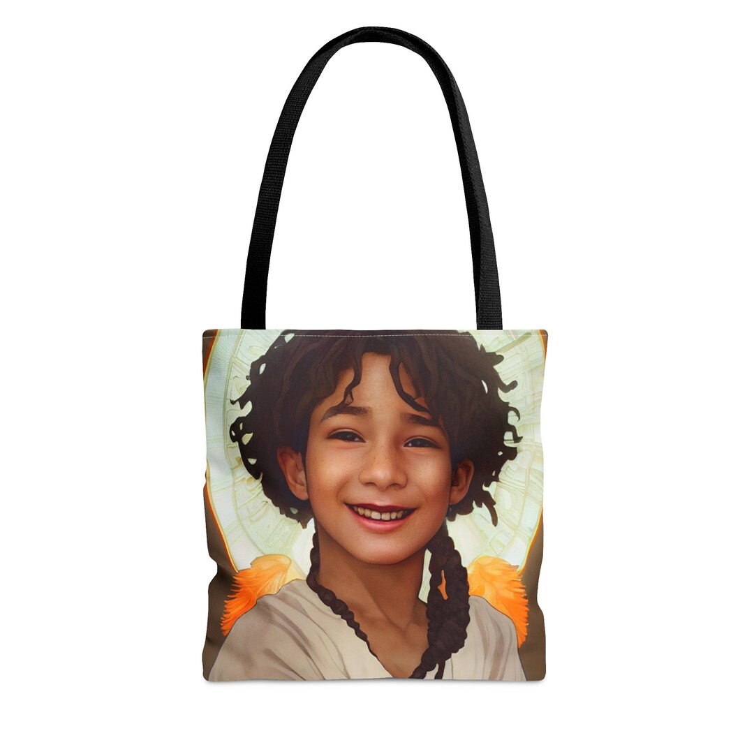 Eyael Tote Bag - Large Medium Small - Art Bag - Guardian Angel Double ...
