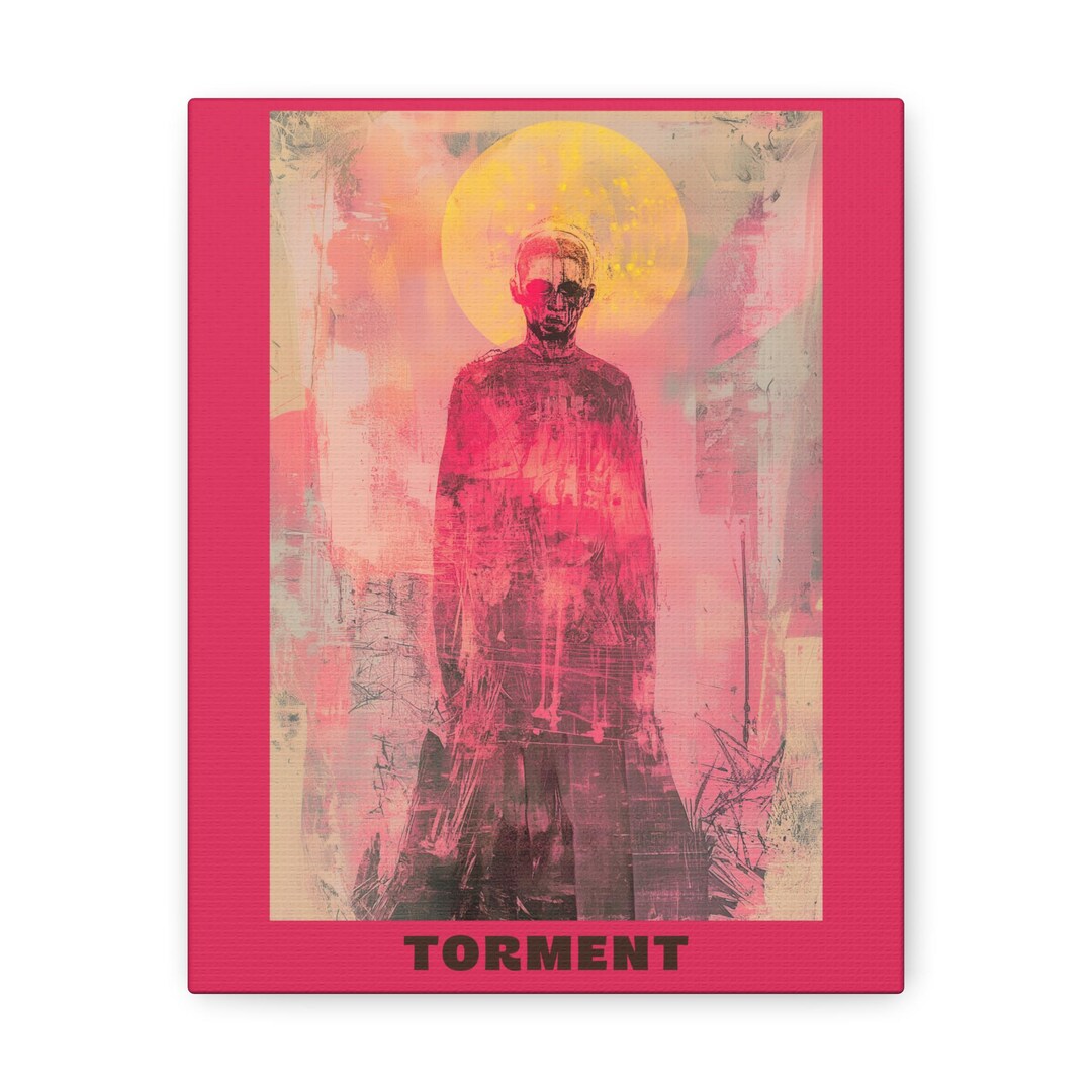 Torment Museum Wrapped Titled Version Emotions Series Fine Art Print ...