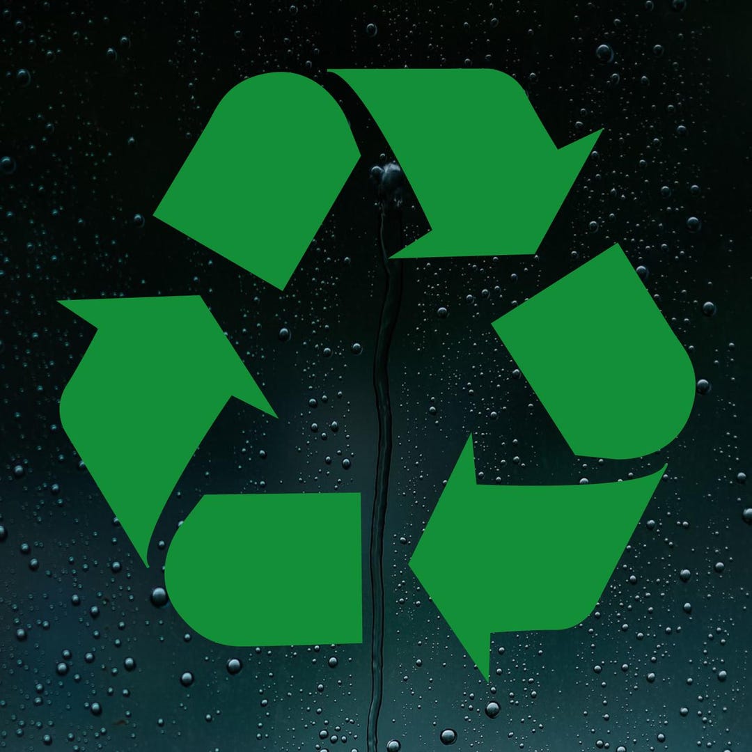 Recycle Recycling Logo Symbol Eco Vinyl Wheelie Bin Kitchen Decal ...