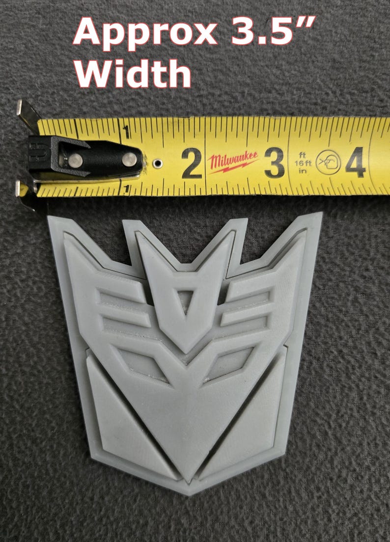 Decepticon Emblem Fan Art – Transformers G1 Inspired 3D Printed | Resin ...