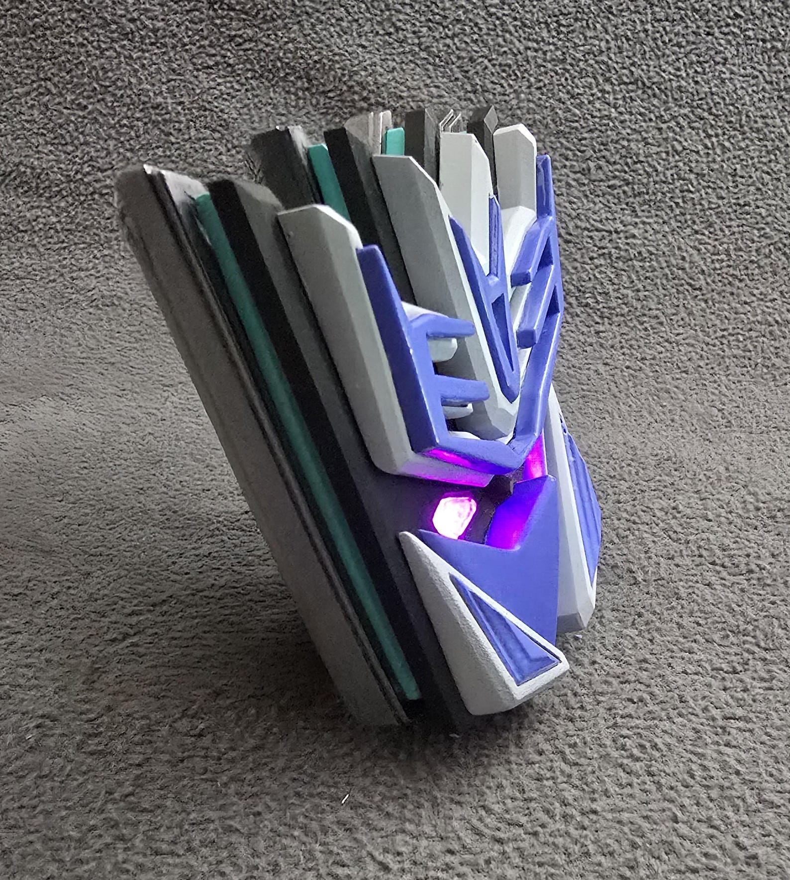 Megatronus Prime Emblem – 3D Printed Fan Art With LED Eyes ...