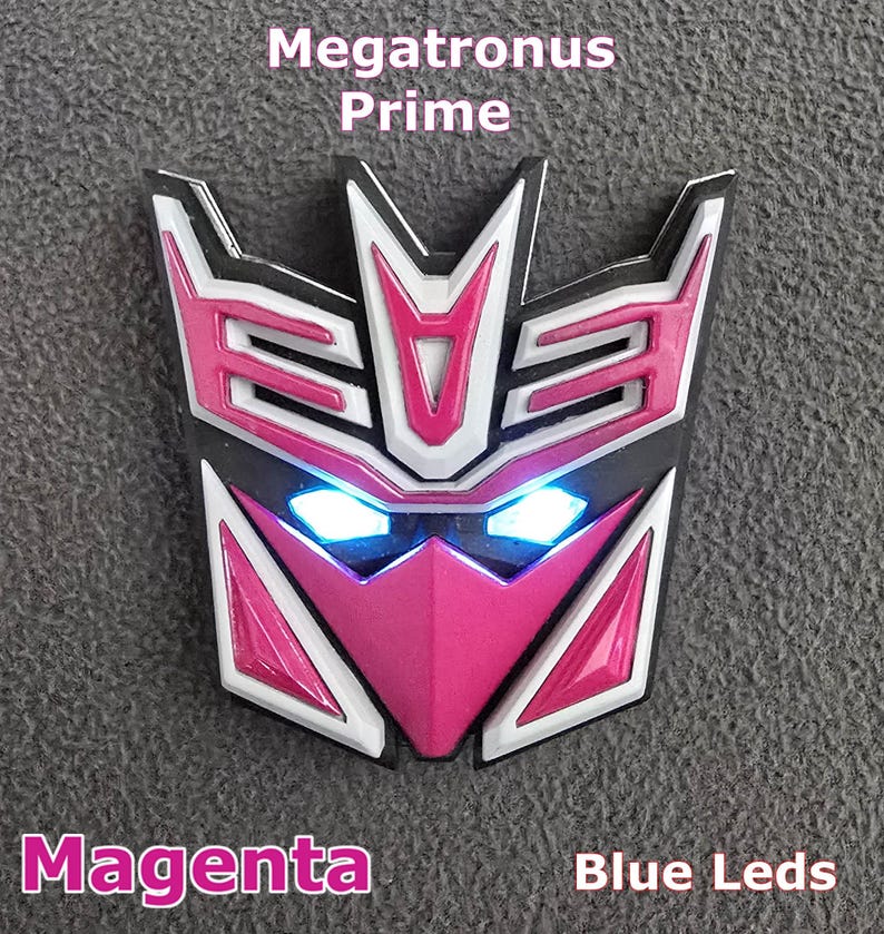 Megatronus Prime Emblem – 3D Printed Fan Art With LED Eyes ...