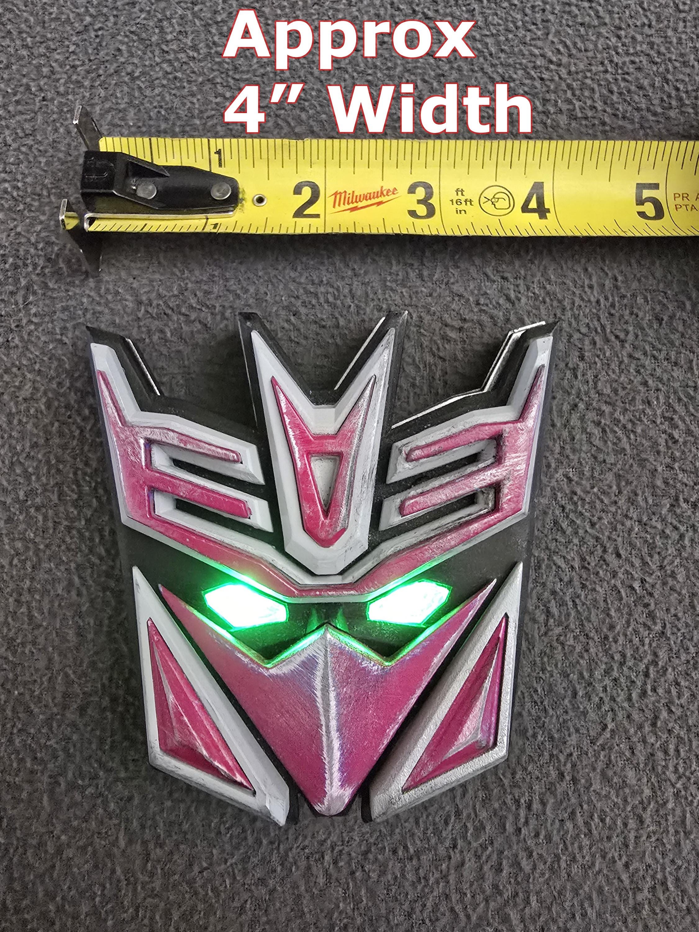 Megatronus Prime Emblem – 3D Printed Fan Art With LED Eyes ...