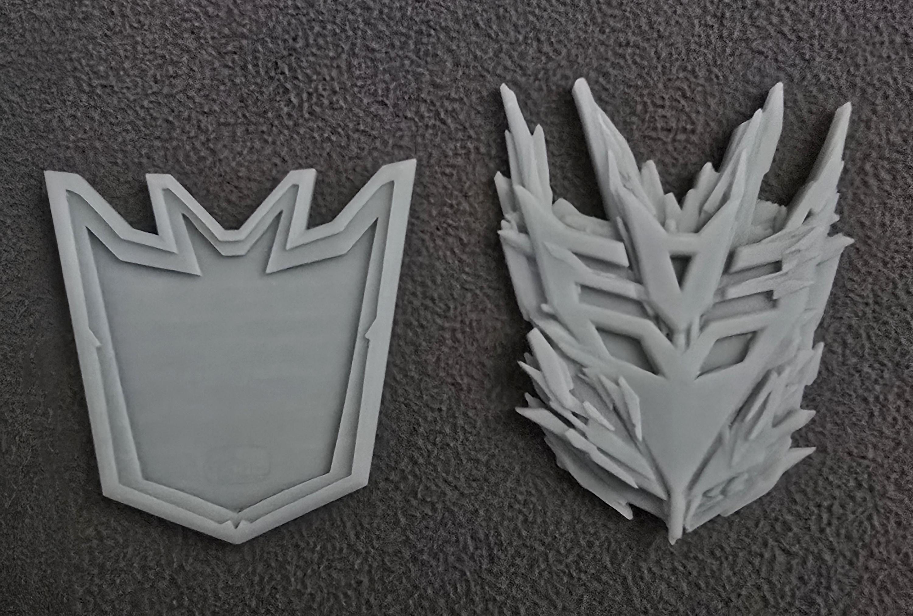 Shattered Decepticon Emblem Fan Art: Transformers G1 Inspired 3D Resin ...