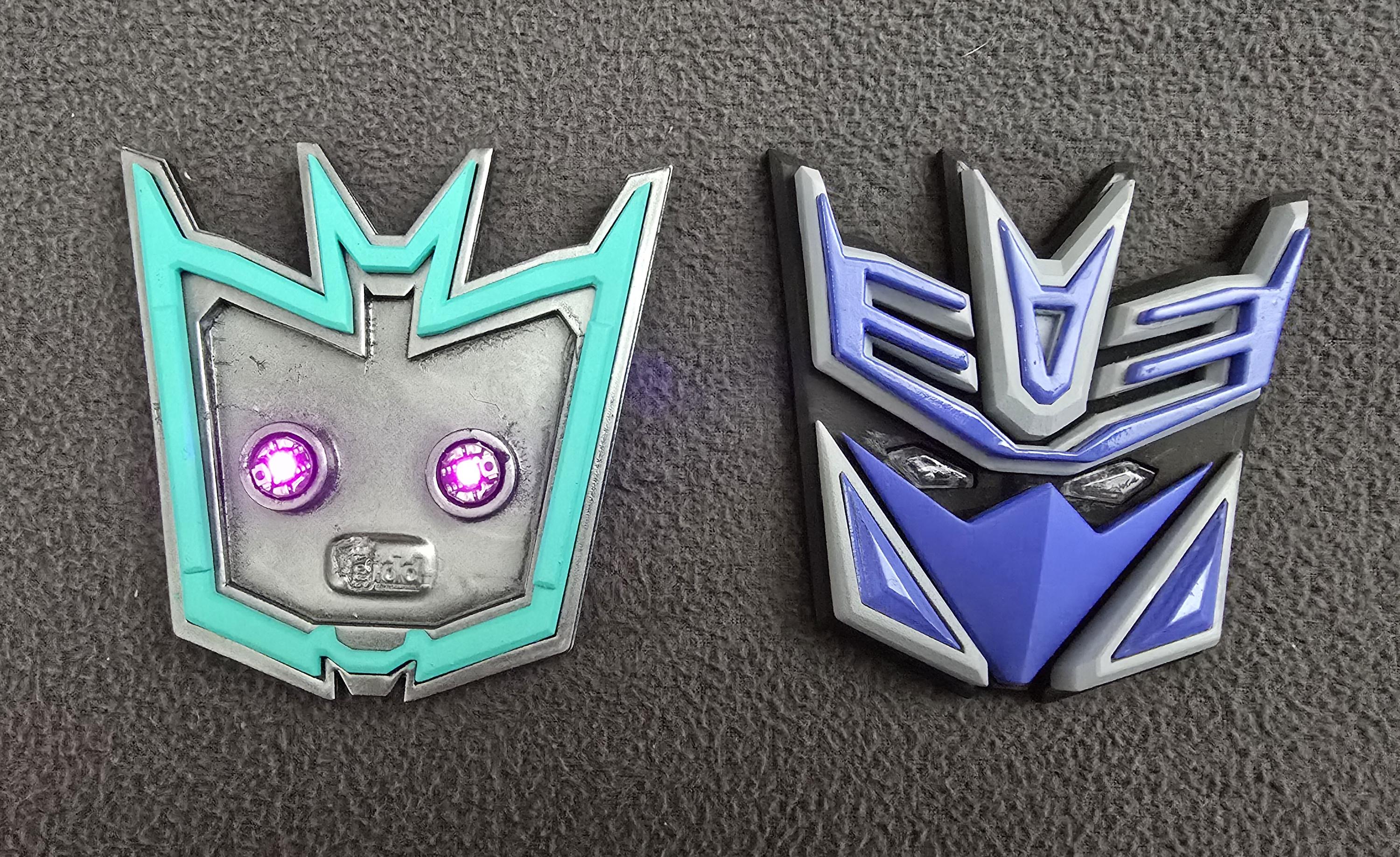 Megatronus Prime Emblem – 3D Printed Fan Art With LED Eyes ...