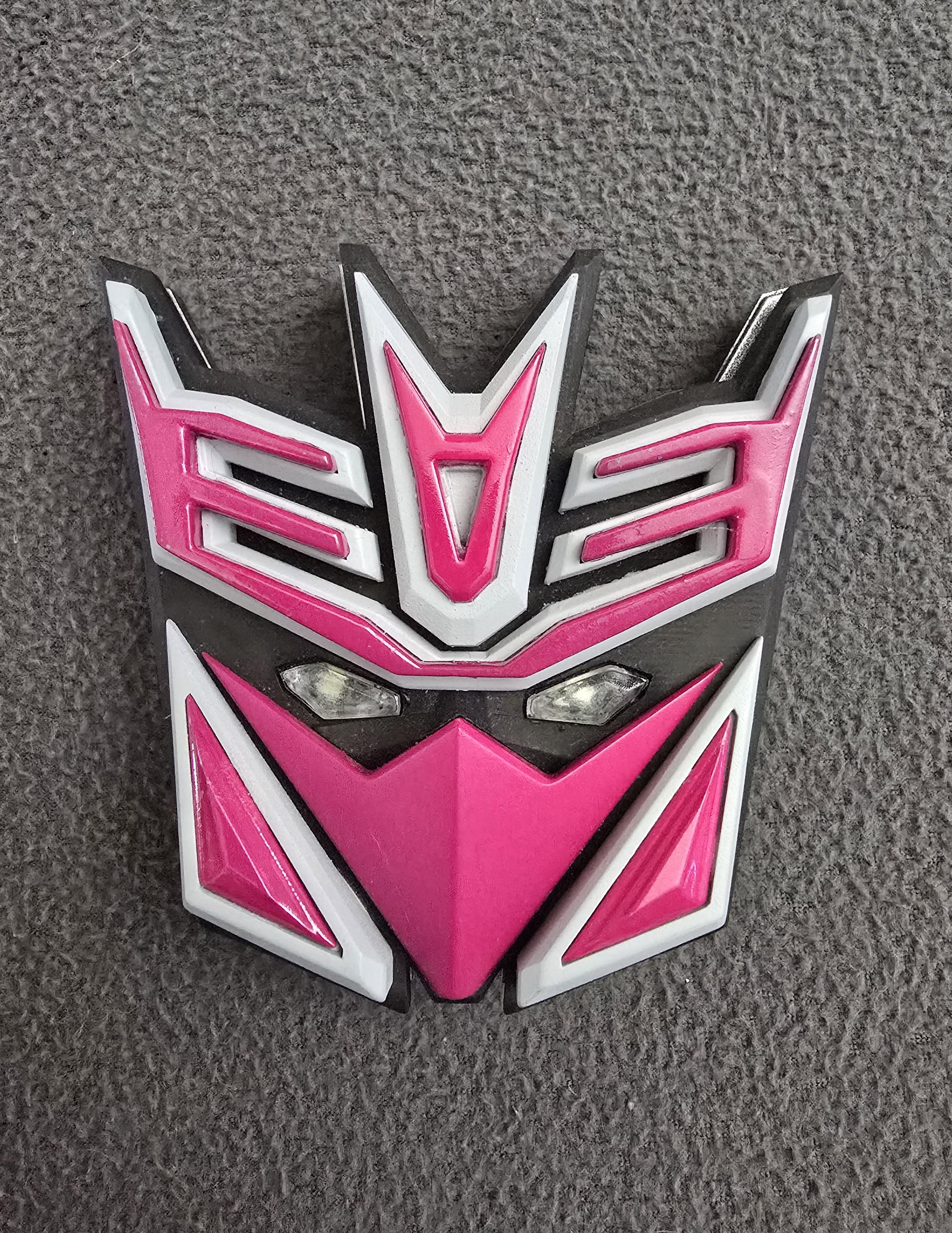 Megatronus Prime Emblem – 3D Printed Fan Art With LED Eyes ...