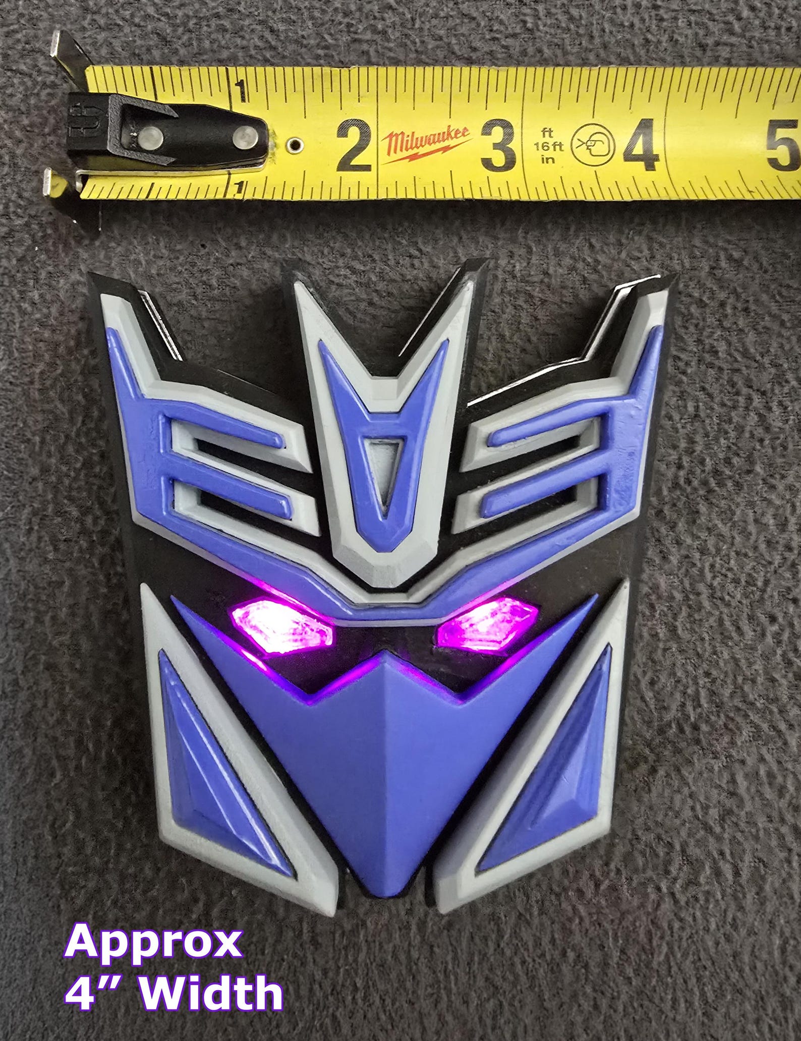 Megatronus Prime Emblem – 3D Printed Fan Art With LED Eyes ...