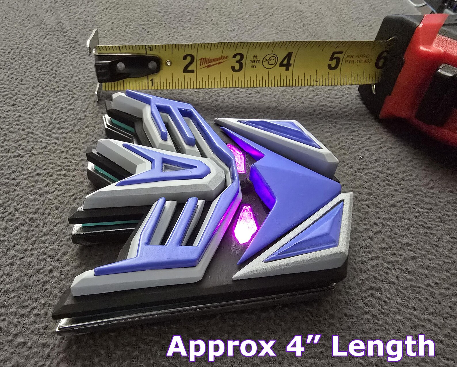 Megatronus Prime Emblem – 3D Printed Fan Art With LED Eyes ...