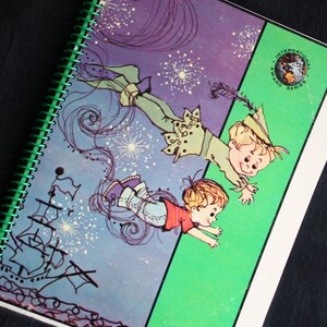 Peter Pan Album Cover Spiral Bound Handmade Notebook, Vintage Journal ...