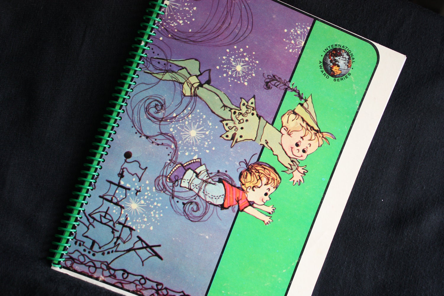 Peter Pan Album Cover Spiral Bound Handmade Notebook, Vintage Journal ...