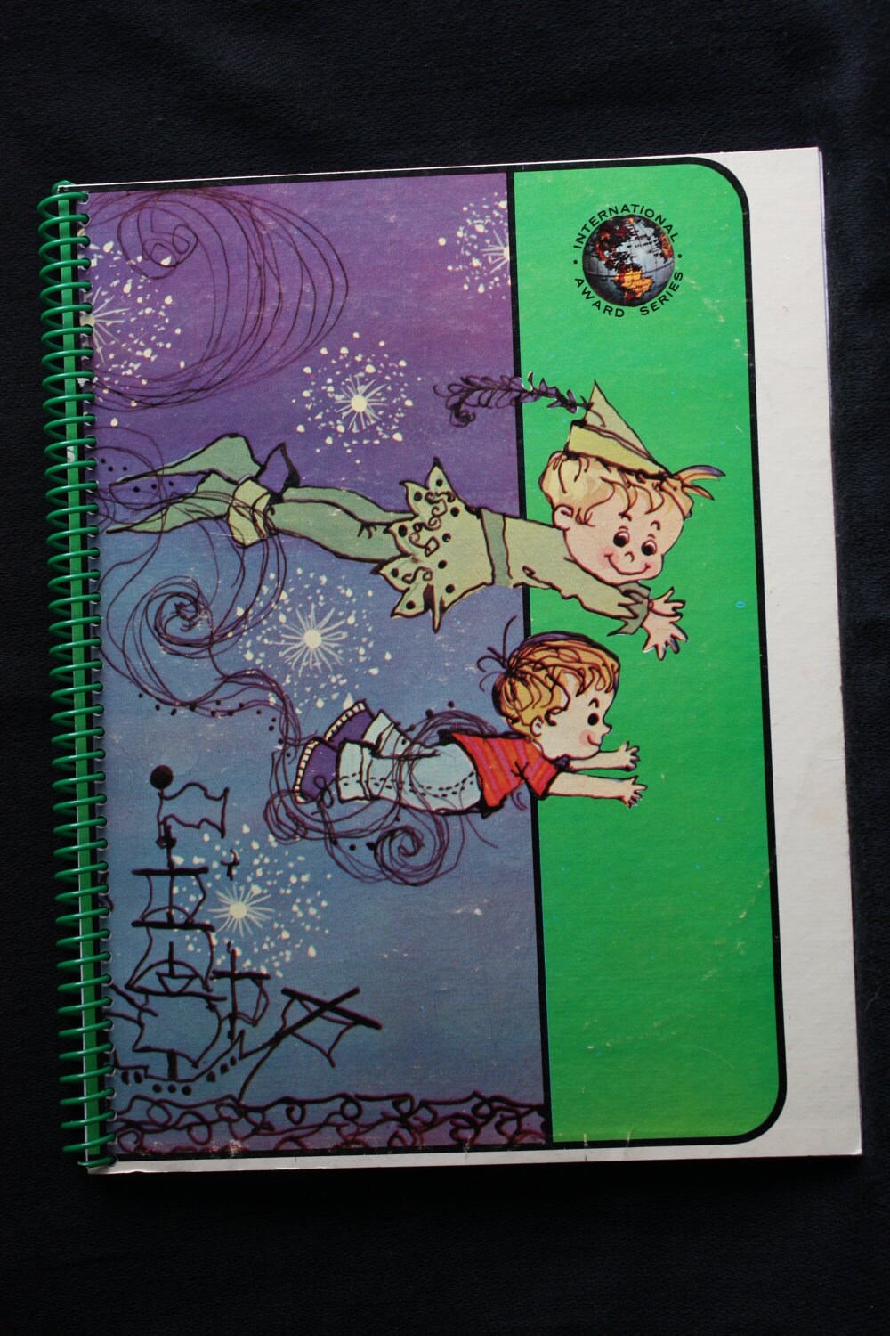 Peter Pan Album Cover Spiral Bound Handmade Notebook, Vintage Journal ...