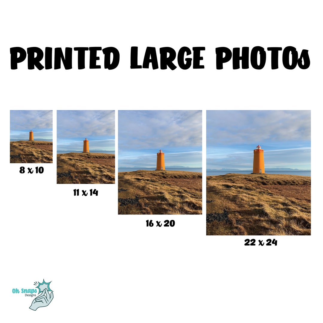 Lighthouse Scenery Pictured in Iceland With Beautiful Color. Printed ...