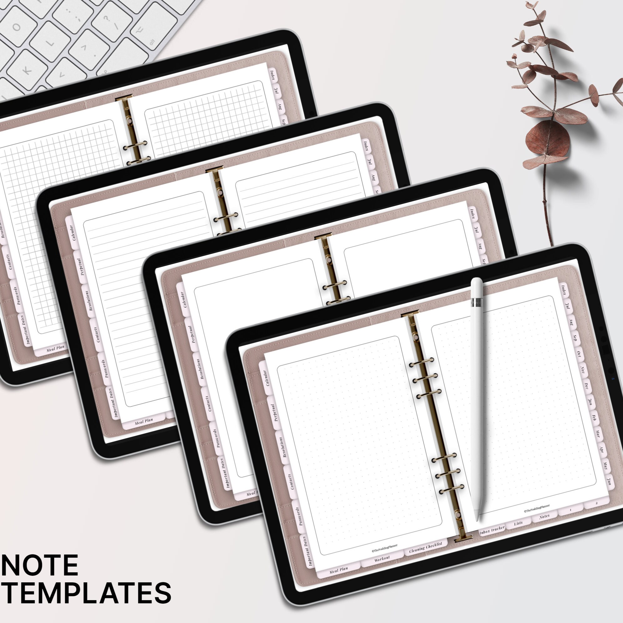 Digital Planner 2024 2025 Mid Year Digital Planner Landscape, Dated ...