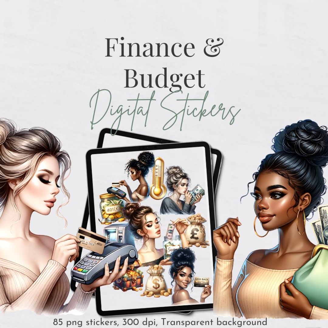 Finance Digital Stickers Budget Planner Stickers Goodnotes Stickers for ...