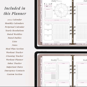 Digital Planner 2024 2025 Mid Year Digital Planner Landscape, Dated ...